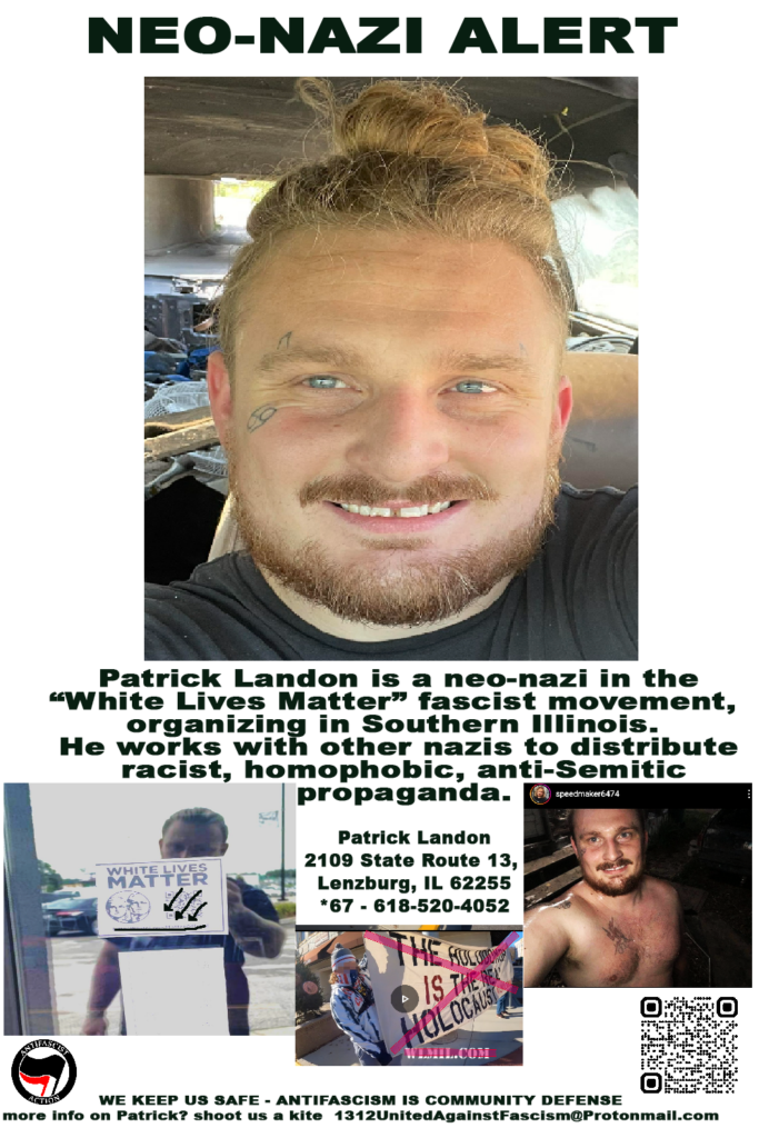 Patrick Landon, Neo-Nazi exposed in Southern Illinois, part of the ...